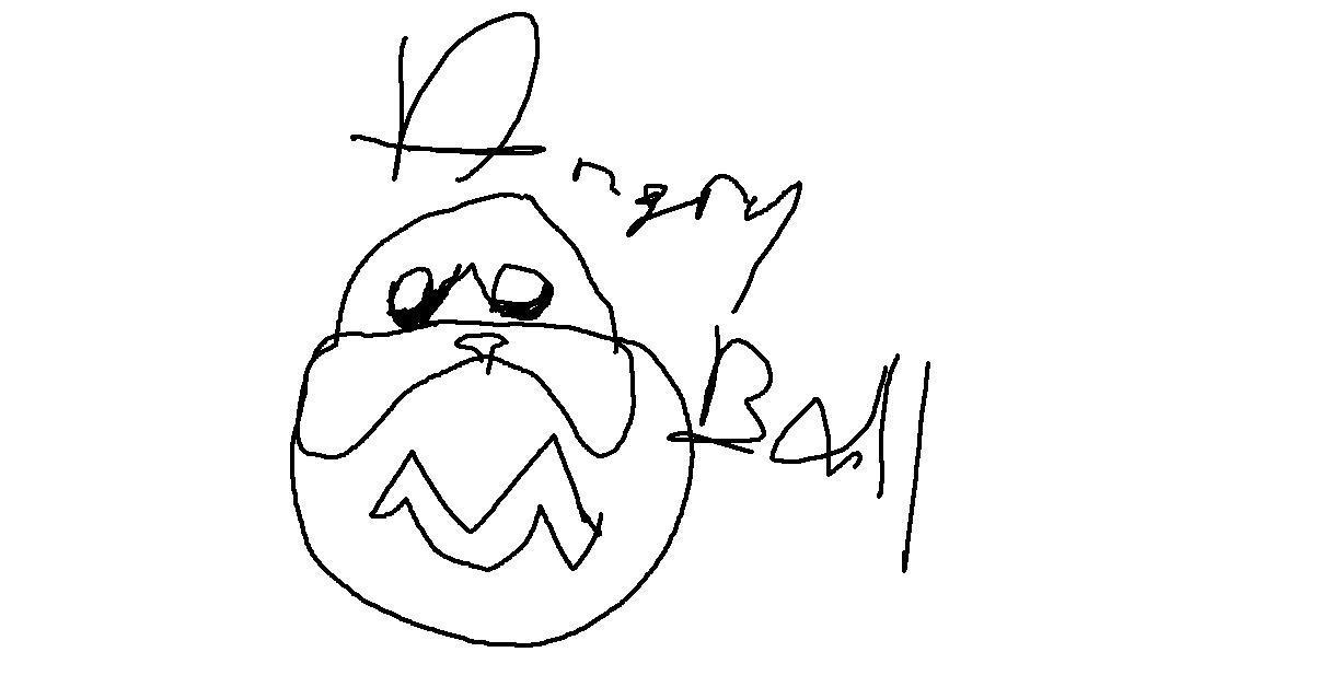 Angry Ball Drawing by yerdua2001 - DragoArt