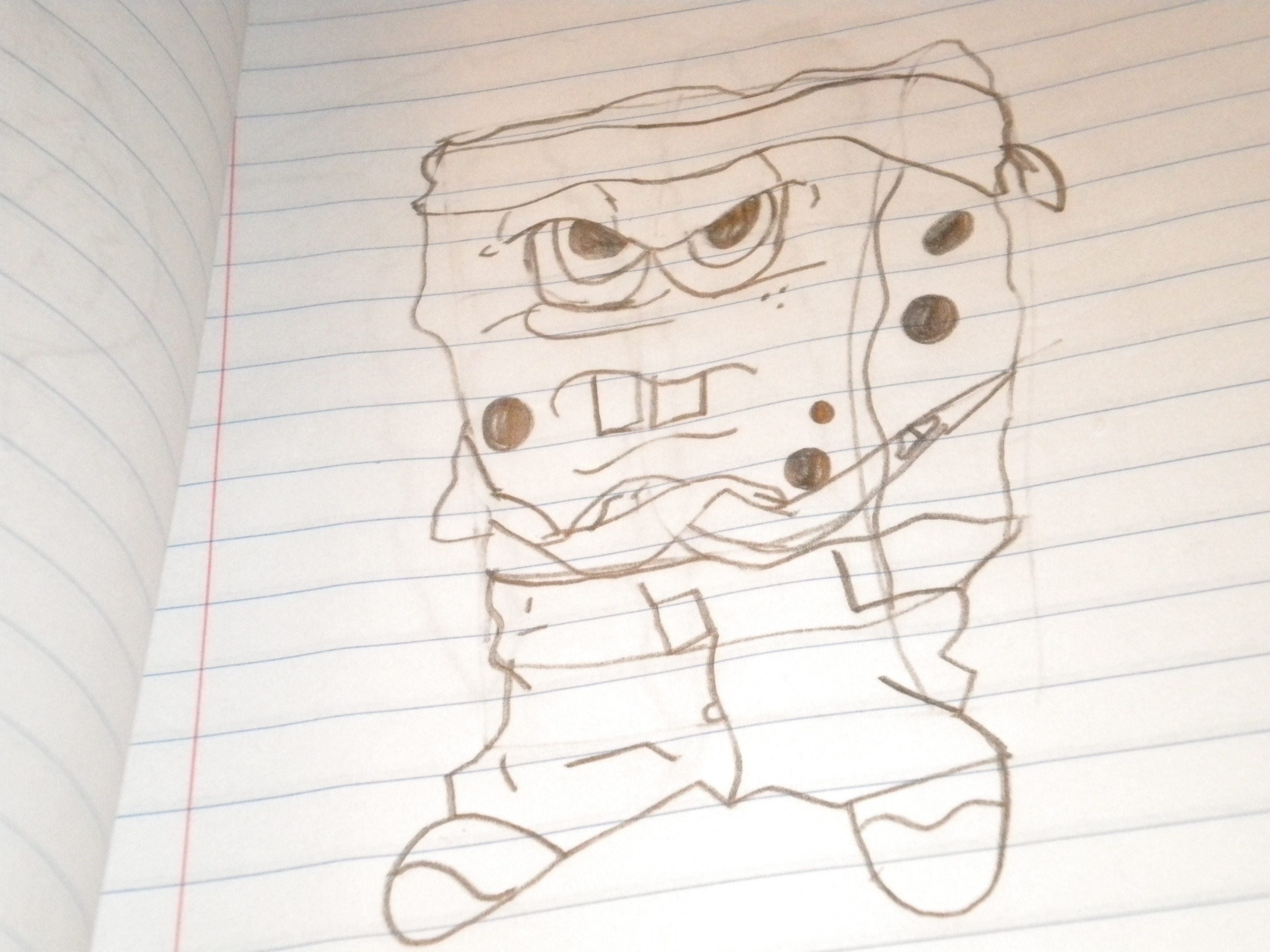 How To Draw Gangster Spongebob Step By Step Nickelodeon
