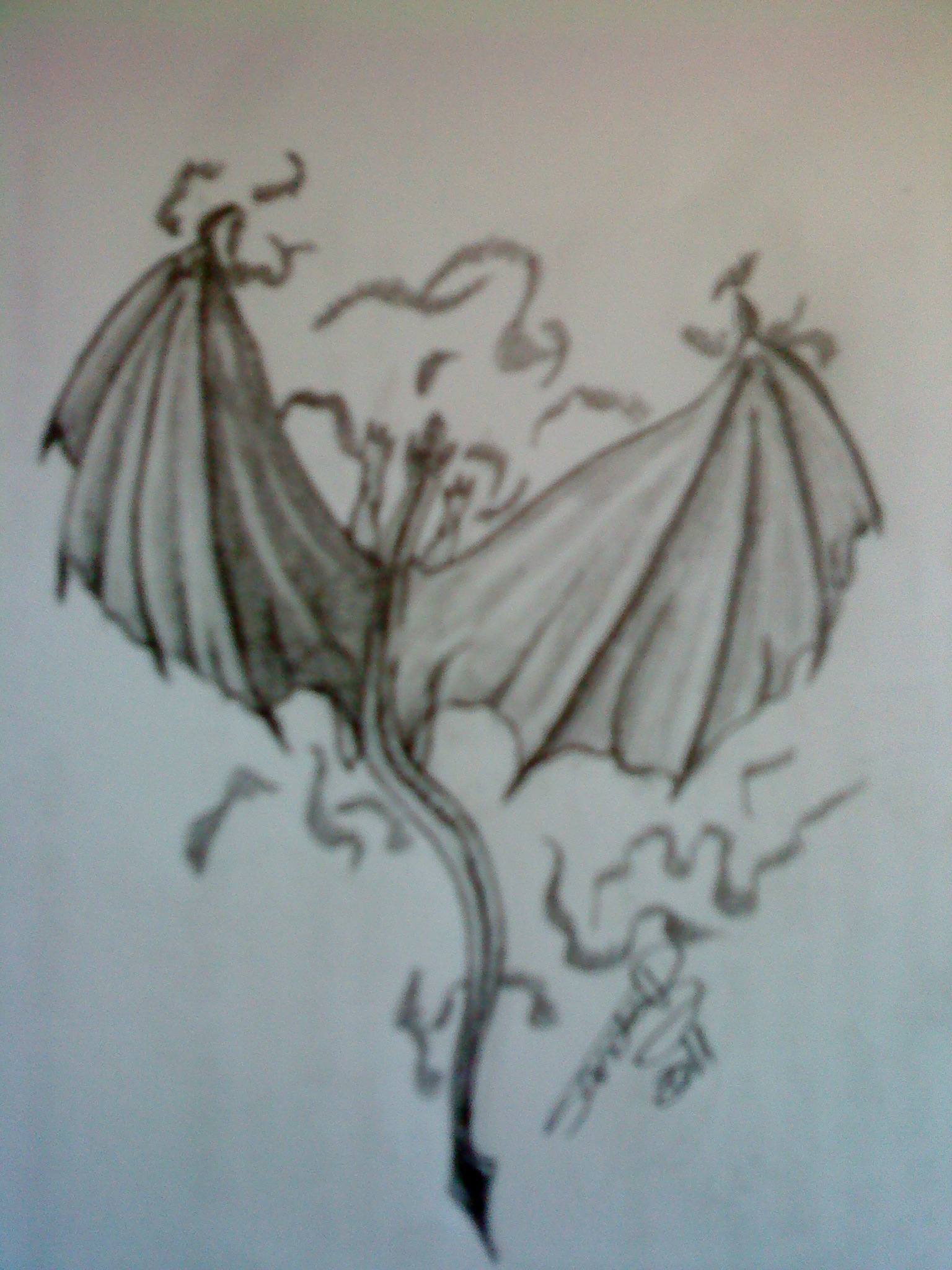 Climbing Dragon Drawing by rottejente - DragoArt