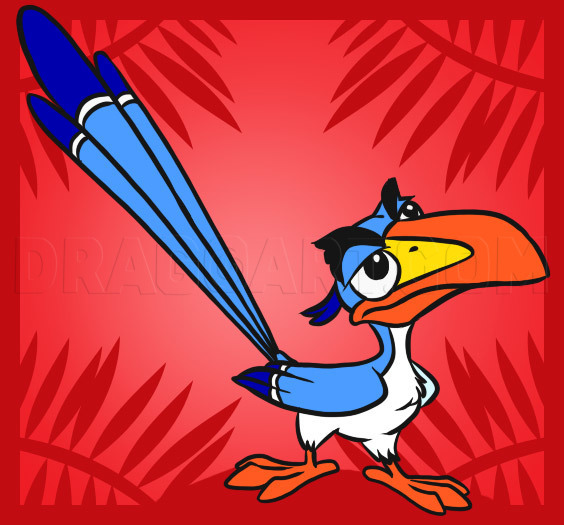 How To Draw Zazu Drawing Step By Step By Dawn DragoArt How To Draw Zazu Drawing Step By Step By Dawn DragoArt