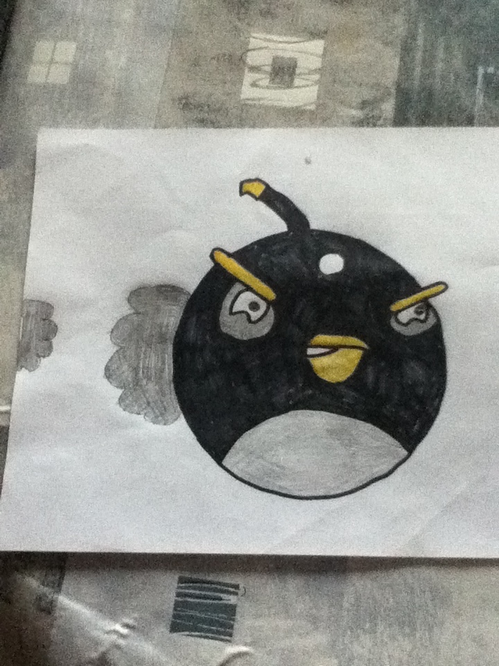 Angry Birds Bomb Drawing by Ezio_Auditore - DragoArt