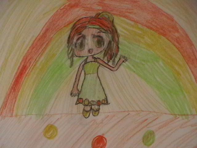 Chibi Citrus Girl Drawing by MewPokemonGirl - DragoArt