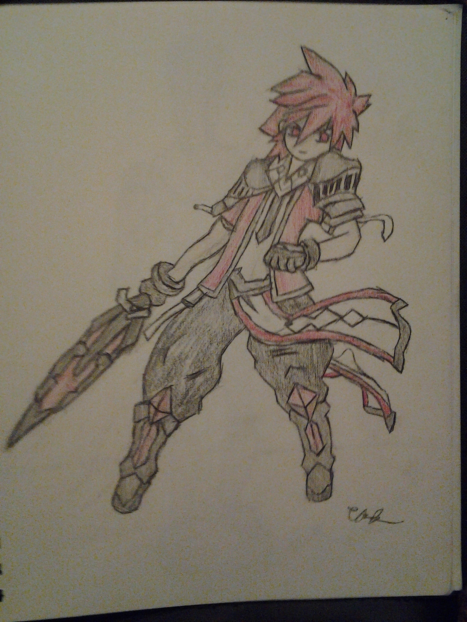Elsword (lord Knight) Drawing by Ninjablue - DragoArt