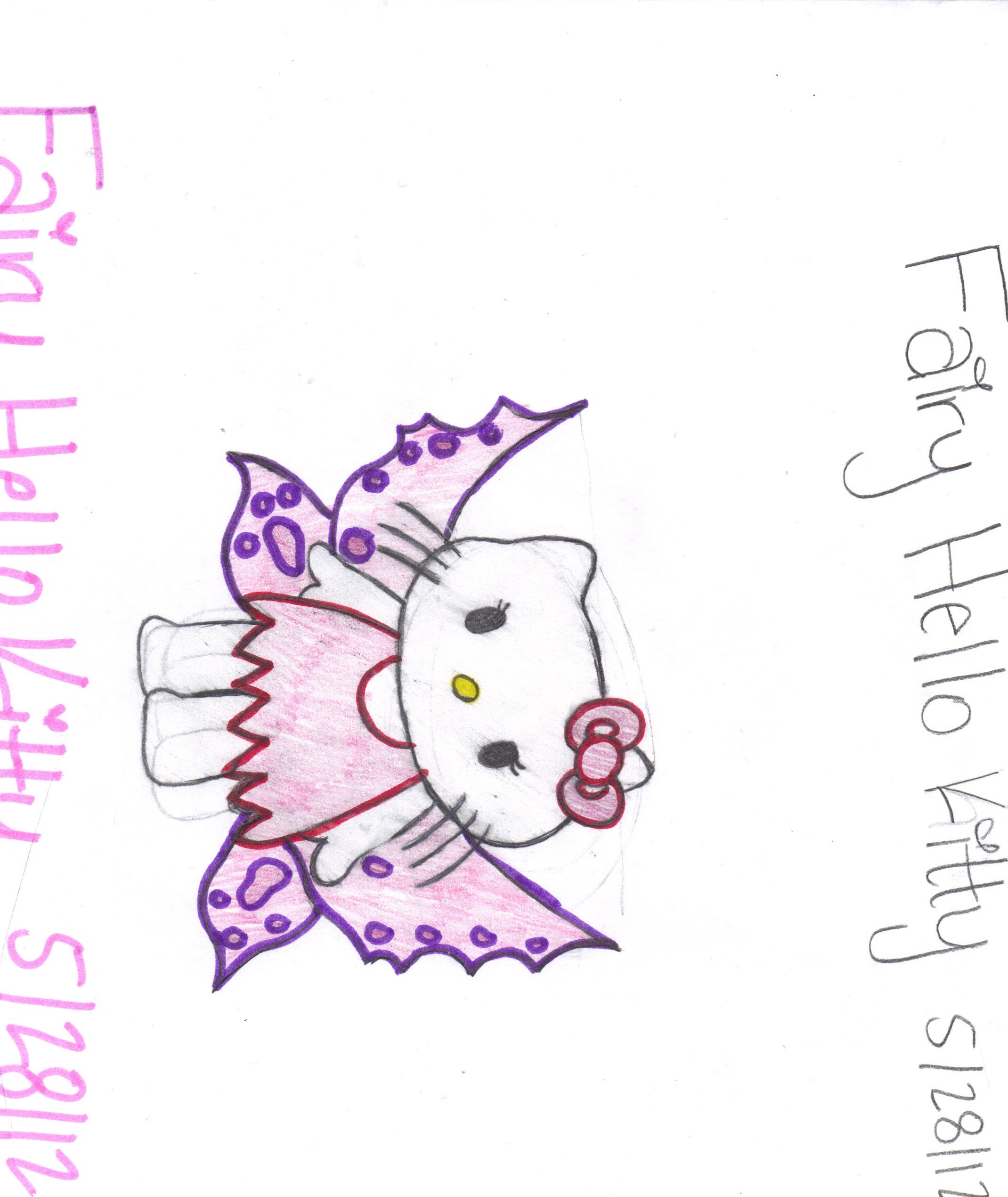 Fairy Hello Kitty Drawing by Beyonceavrillavigne - DragoArt