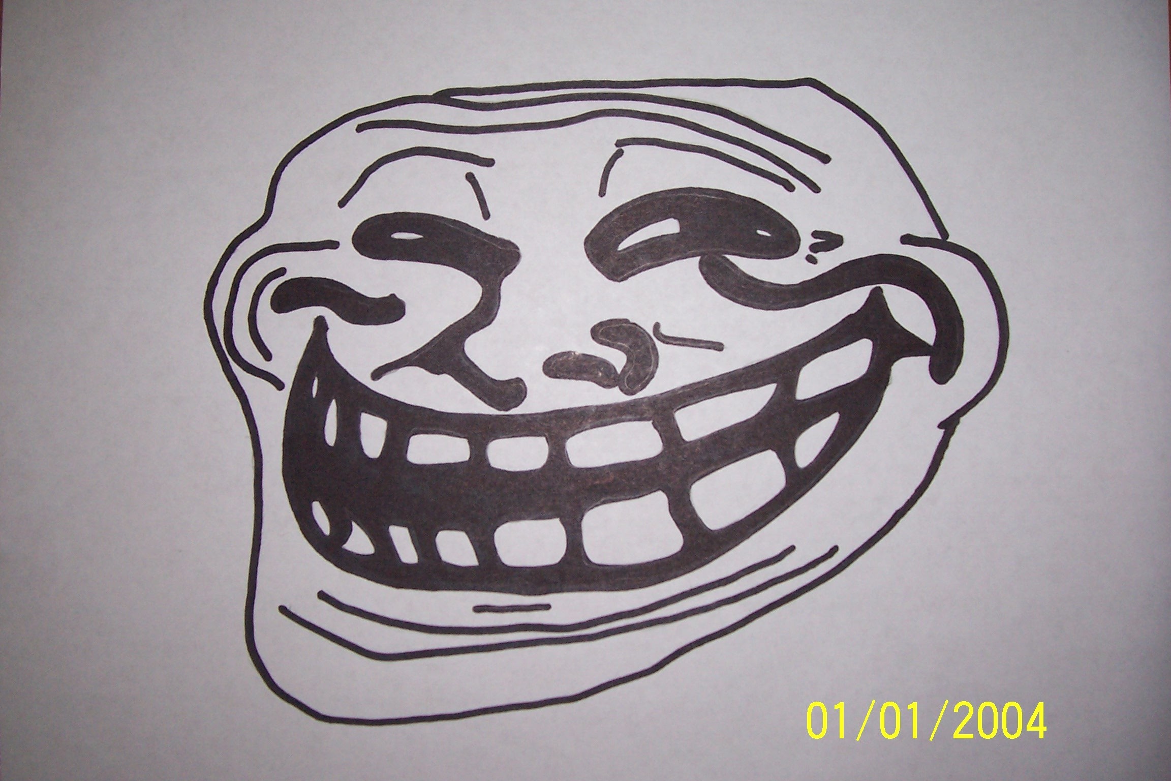 Trollface Drawing by limegreen_ac - DragoArt