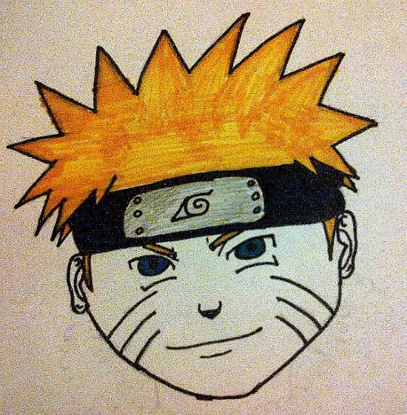 Naruto Head Drawing by SaraBeara - DragoArt