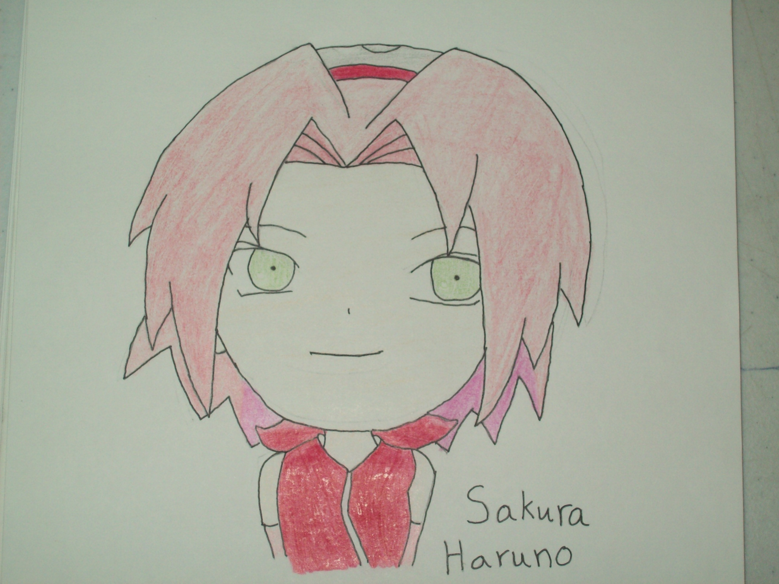 Chibi Sakura Haruno Drawing by HinataIsShy - DragoArt