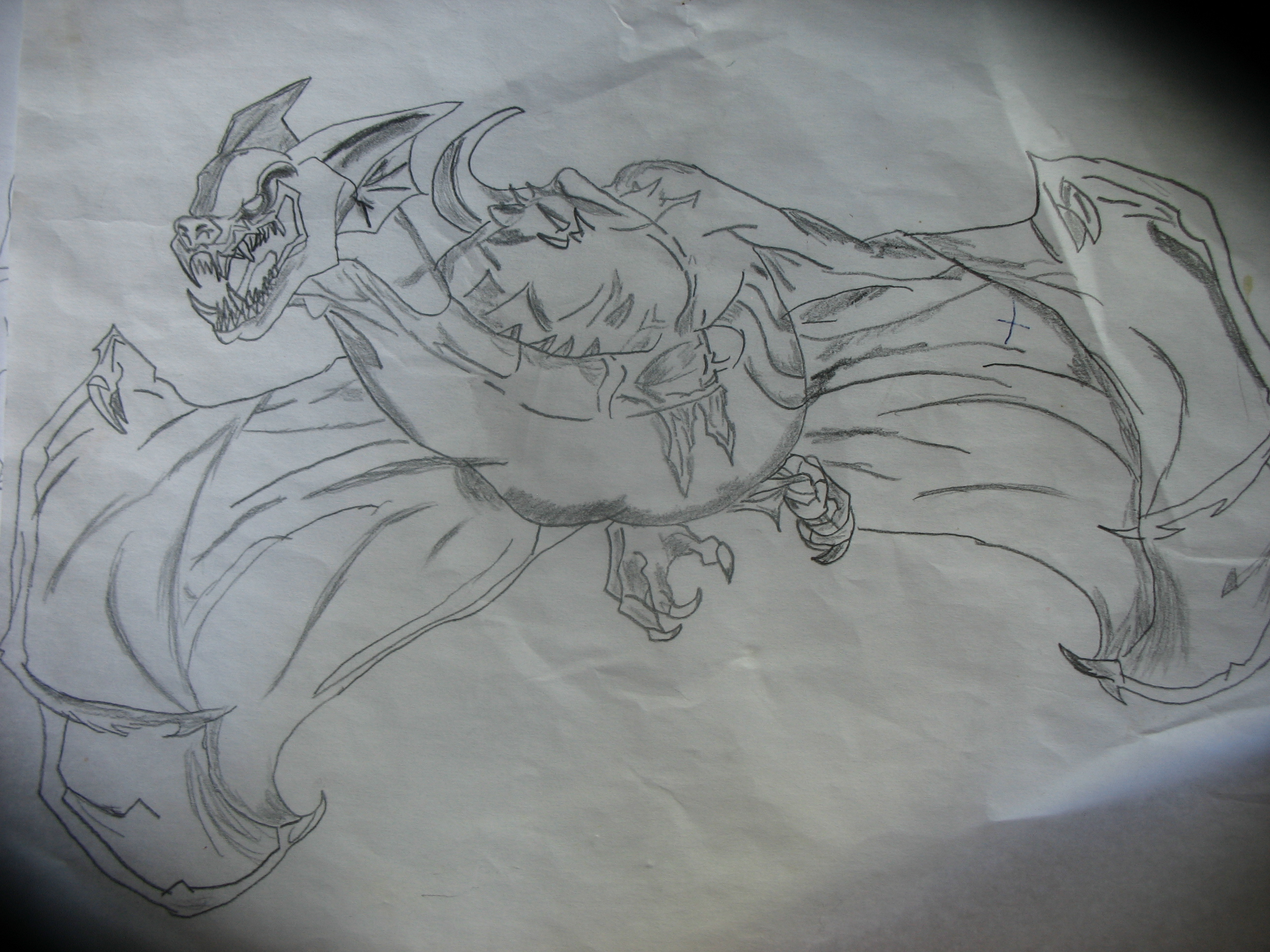 Zombie Dragon Drawing