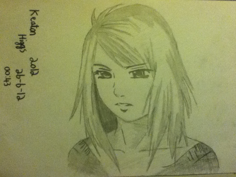 Bold Girl Drawing by megahiggs - DragoArt