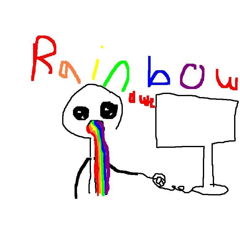 Rainbow Dude Drawing by CutieFrutie - DragoArt