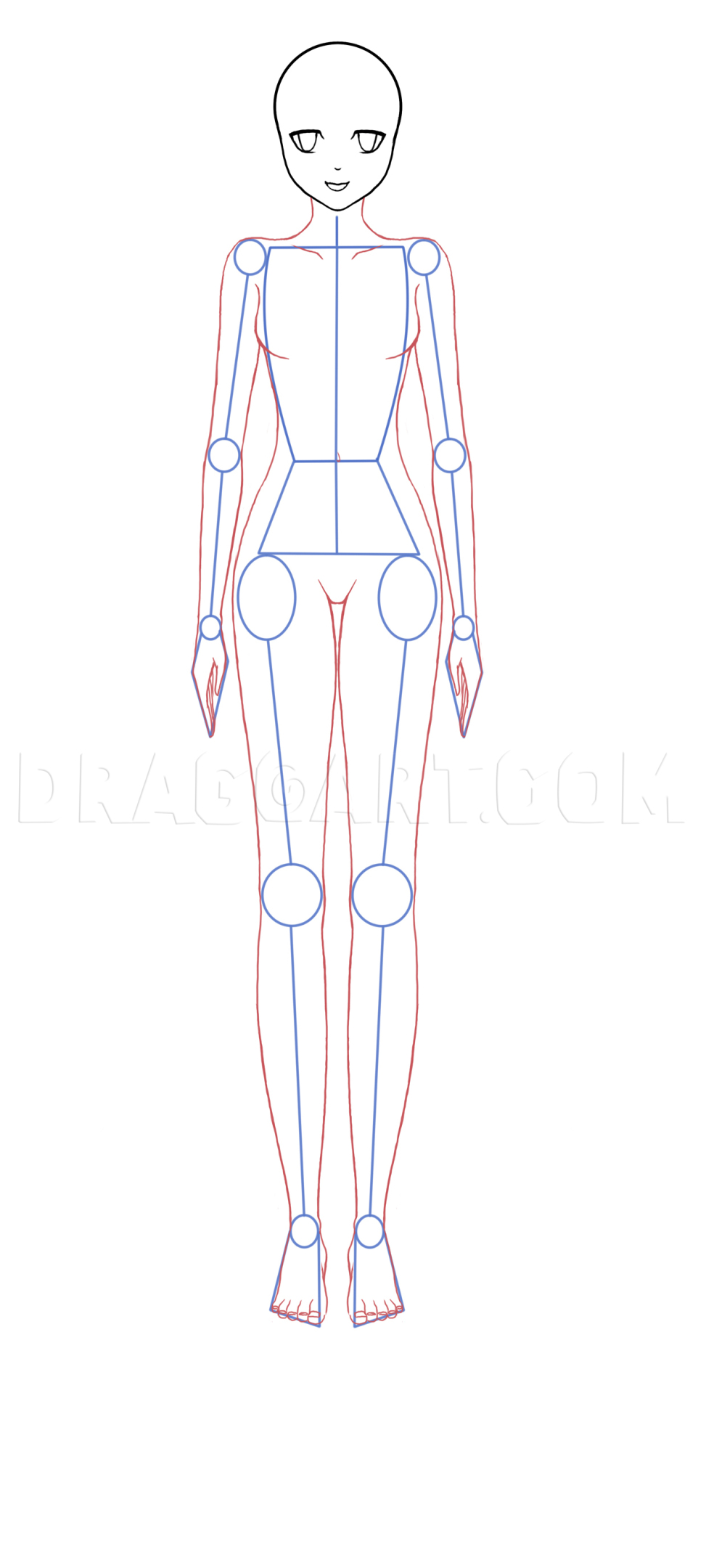 How To Draw Anime Full Body Step By Step Fogueira Molhada
