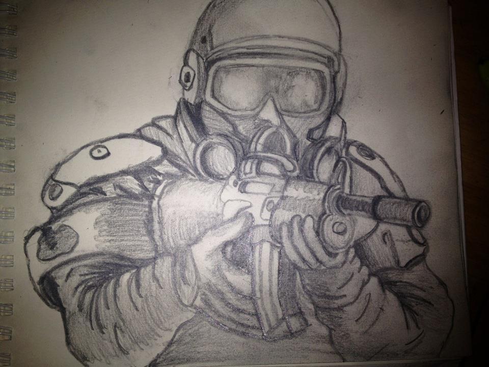 Swat Unit Drawing by Eiland99 - DragoArt