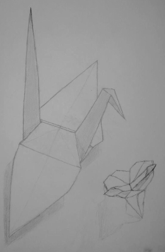 Origami Drawing by Jinxx - DragoArt