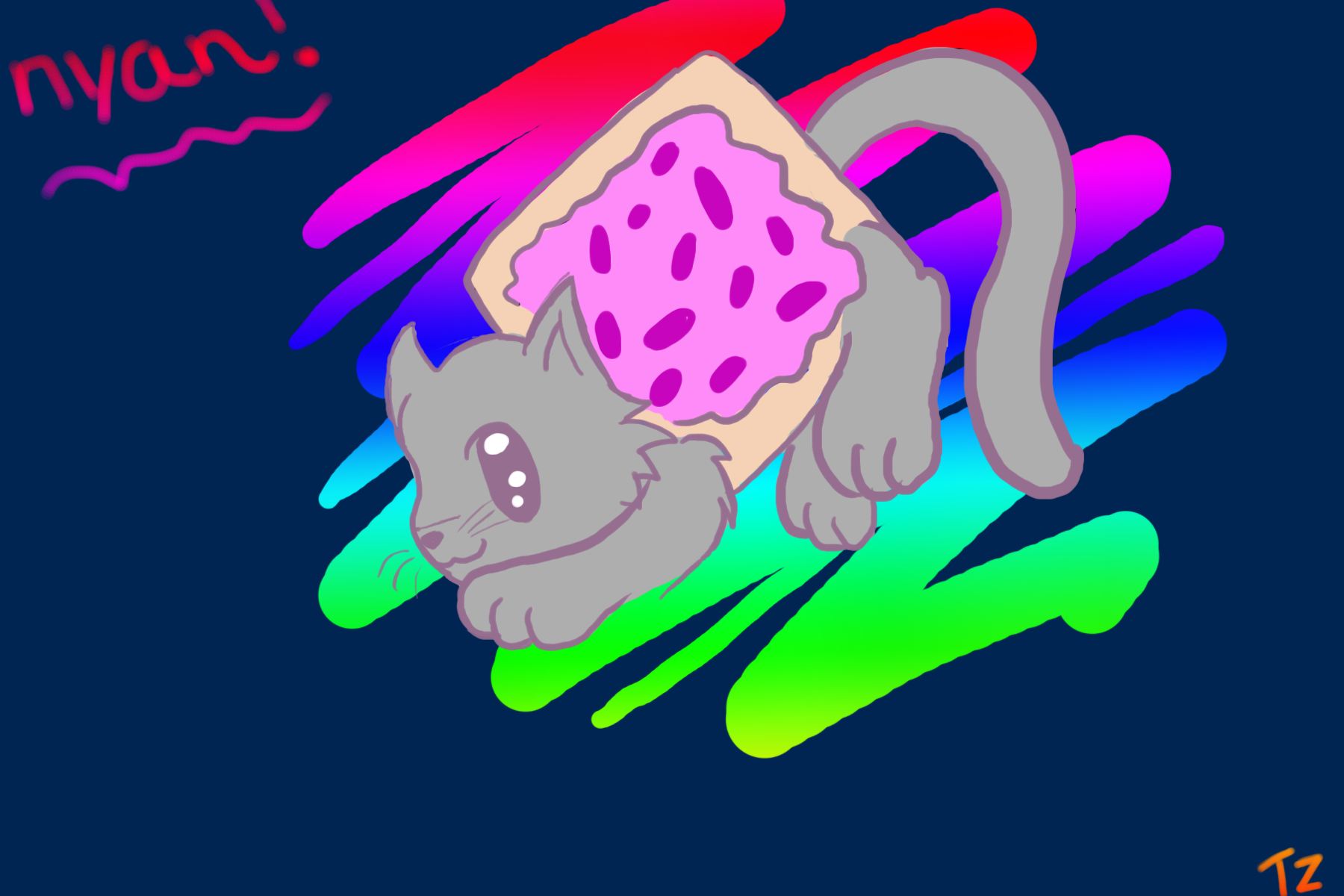 Nyan Cat Drawing by ThePieWarrior - DragoArt