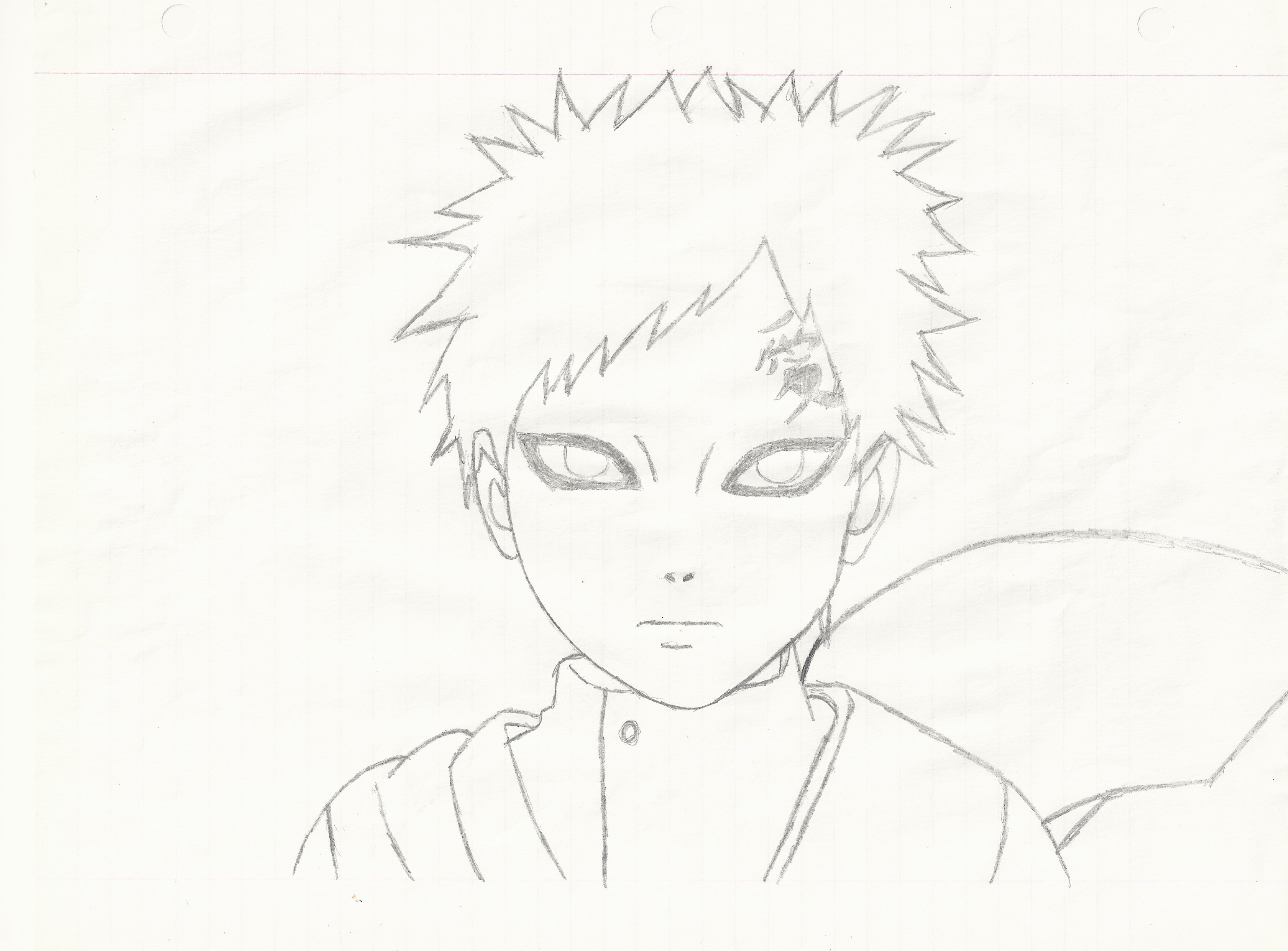 Gaara Of The Sand Drawings