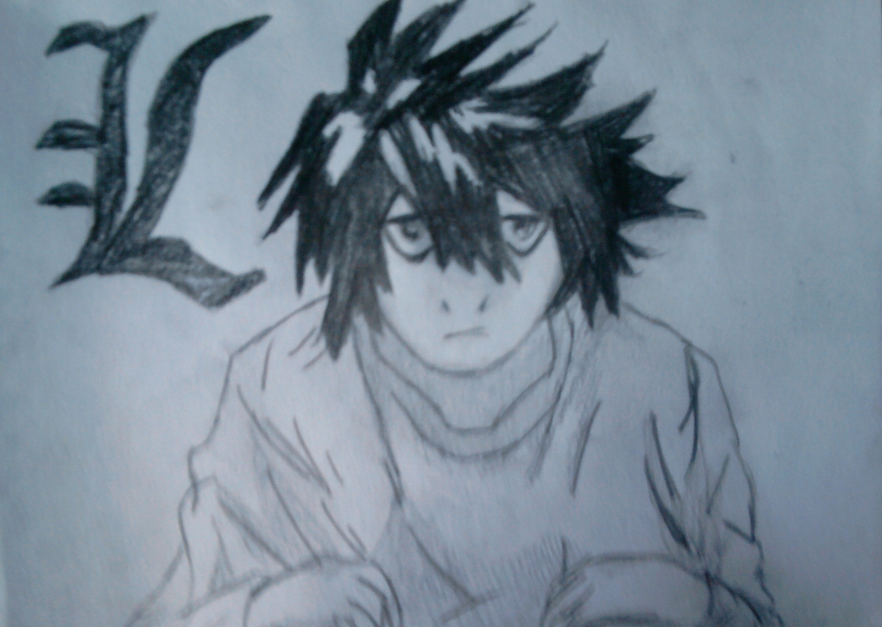 L Death Note Drawing by Anonguy - DragoArt