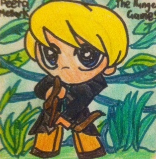 Chibi Peeta Mellark Drawing by wolvesareawesome112 - DragoArt