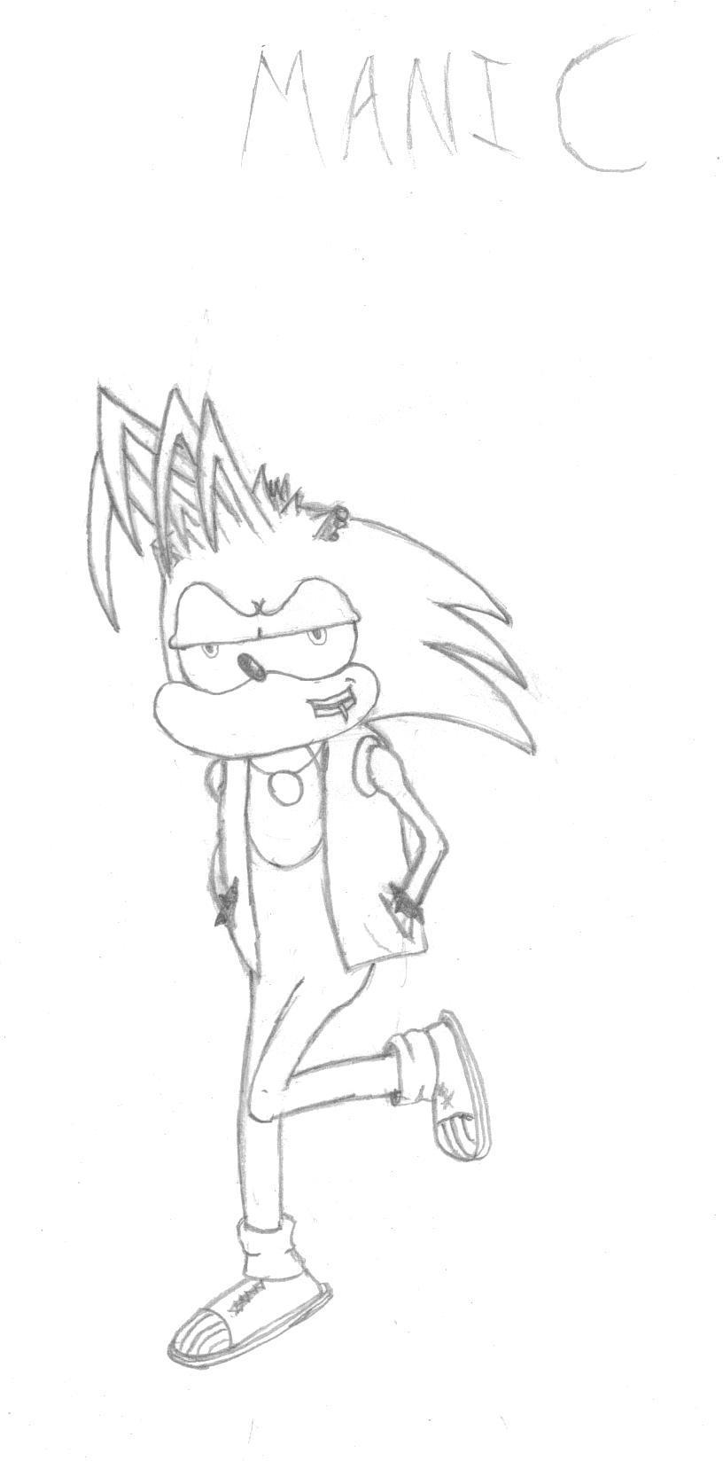 Manic The Hedgehog Drawing by Psycomantis777 - DragoArt