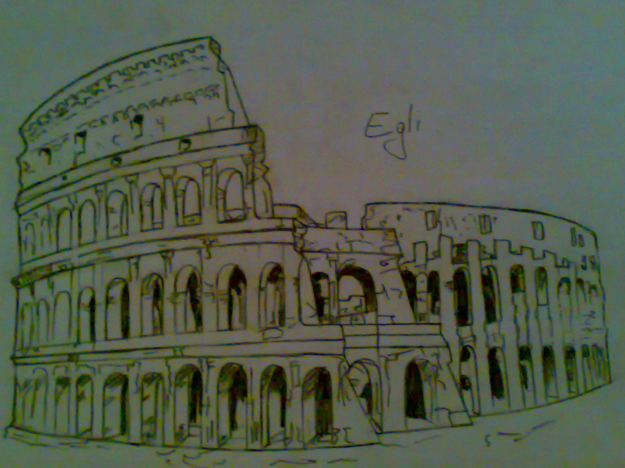 Colosseum Drawing by egli96 - DragoArt