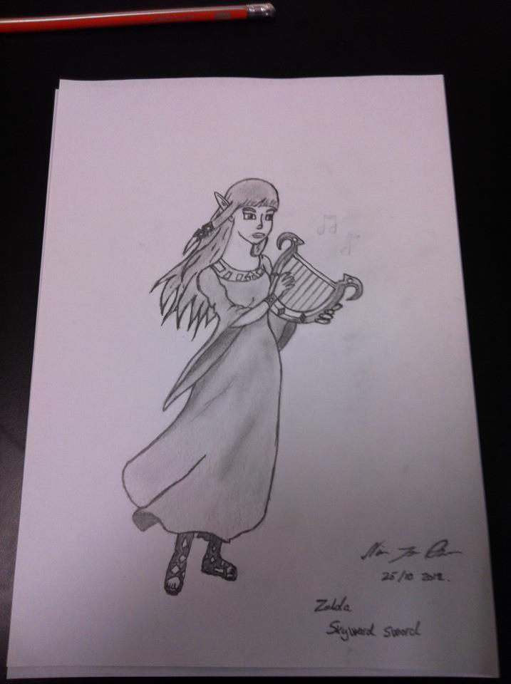 Skyward Sword Zelda Drawing by Kylar - DragoArt