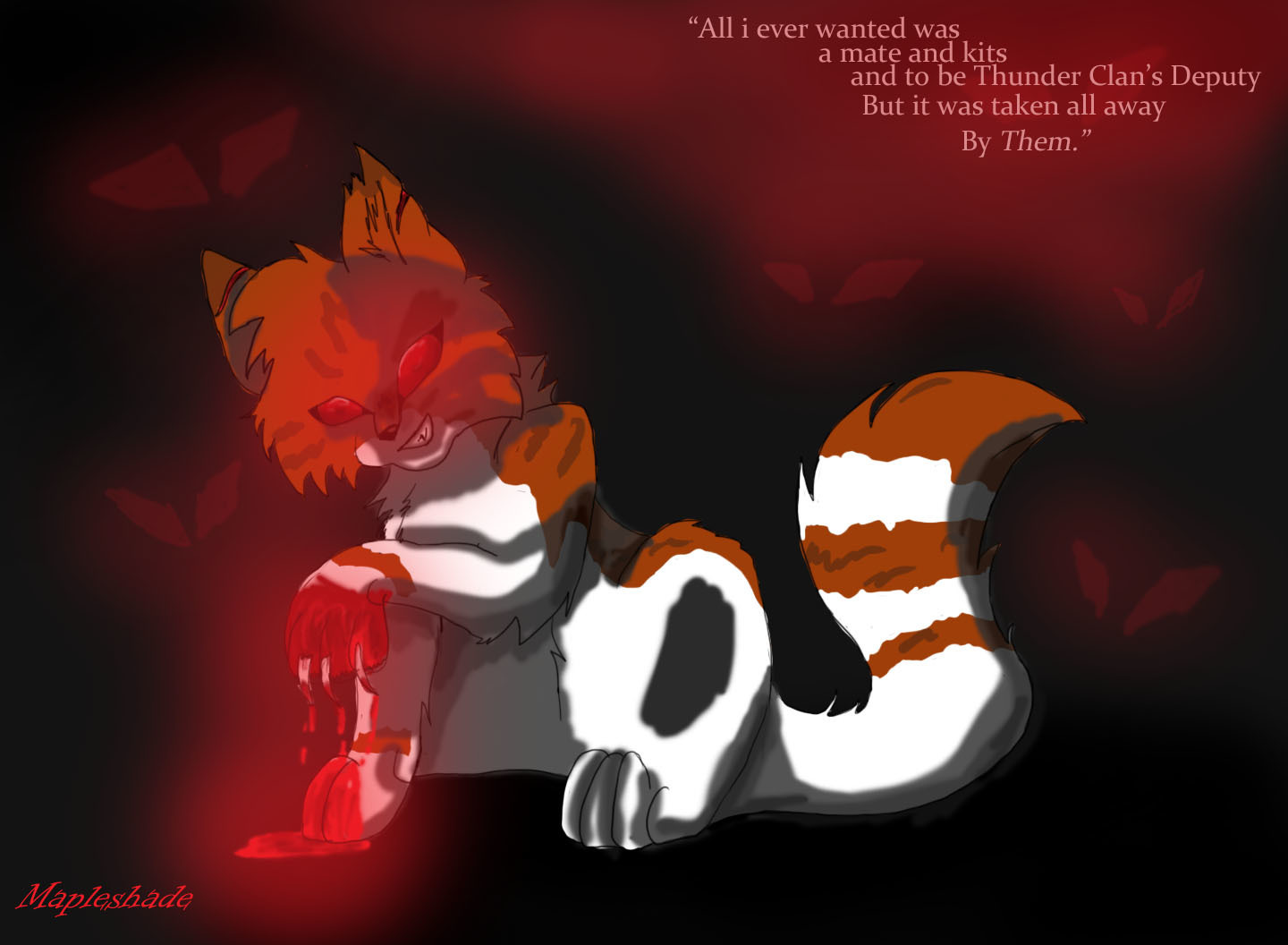 Mapleshade In Dark Forest Drawing by iceheart - DragoArt