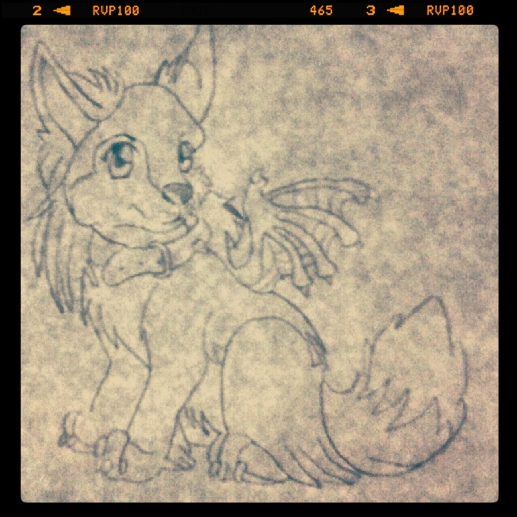 Demon Wolf Drawing by Emo_Welshie - DragoArt