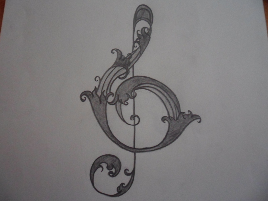 Treble Clef Drawing by ArtistGirl99 - DragoArt