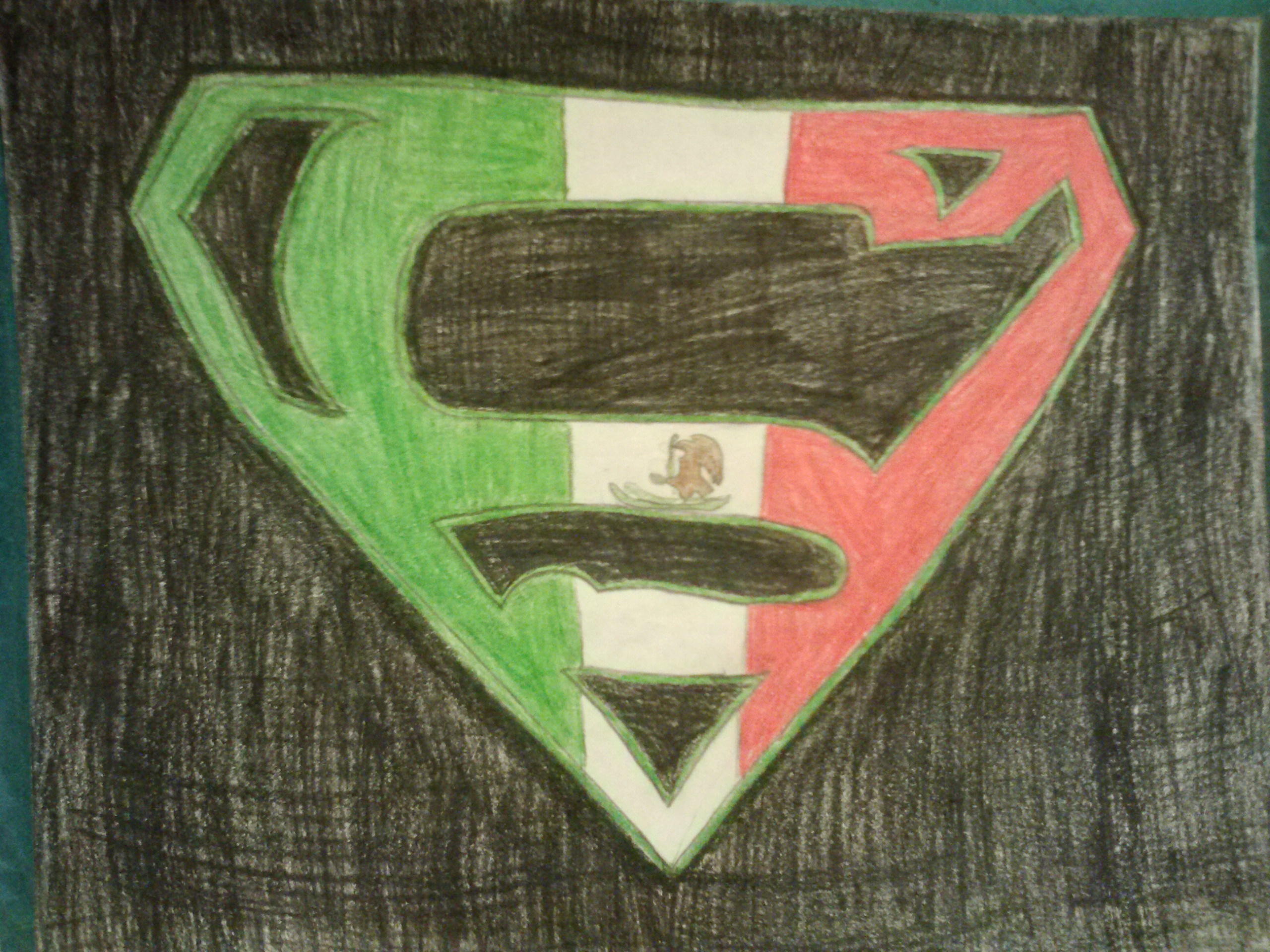 Mexican Superman Symbol Drawing by TotalDramaXtremist - DragoArt
