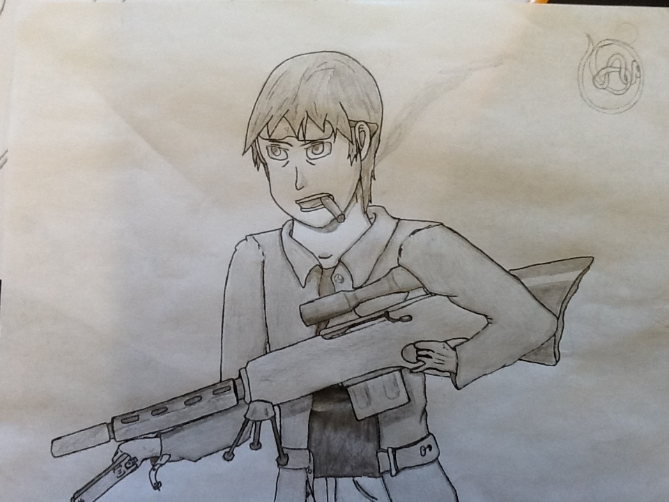Sniper Rifle Guy Drawing by Aphophis - DragoArt