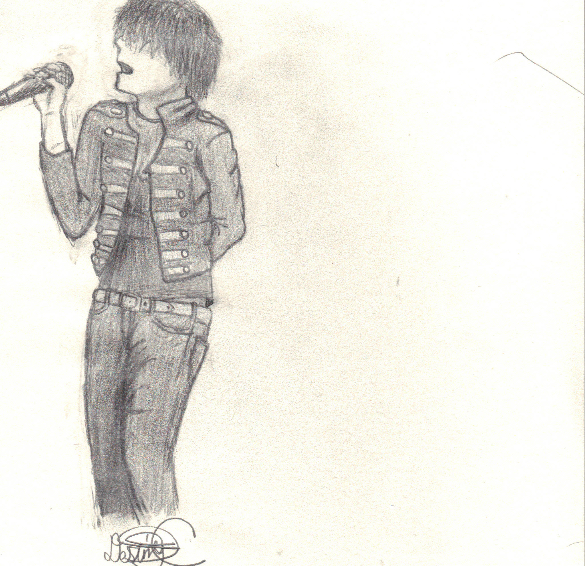 Gerard Way Drawing by jesteraven - DragoArt