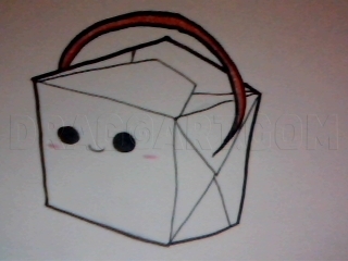 How To Draw A Cute Take-out Box, Step by Step, Drawing Guide, by fdream ...
