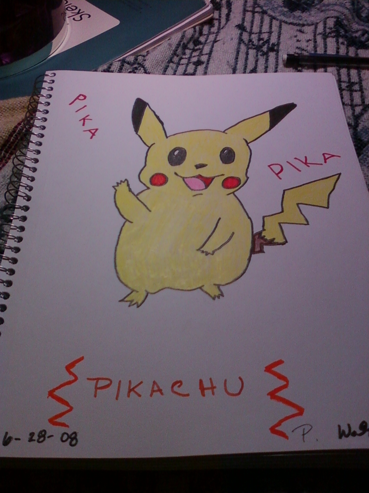 Pika, Pika, Pikachu Drawing by darkphoenix - DragoArt