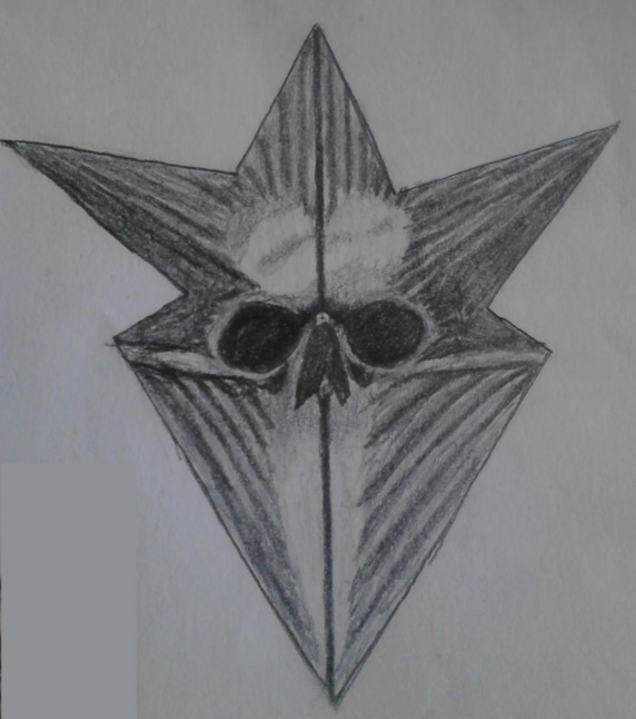 In Flames Album Art Drawing by FragmentOfSelf - DragoArt