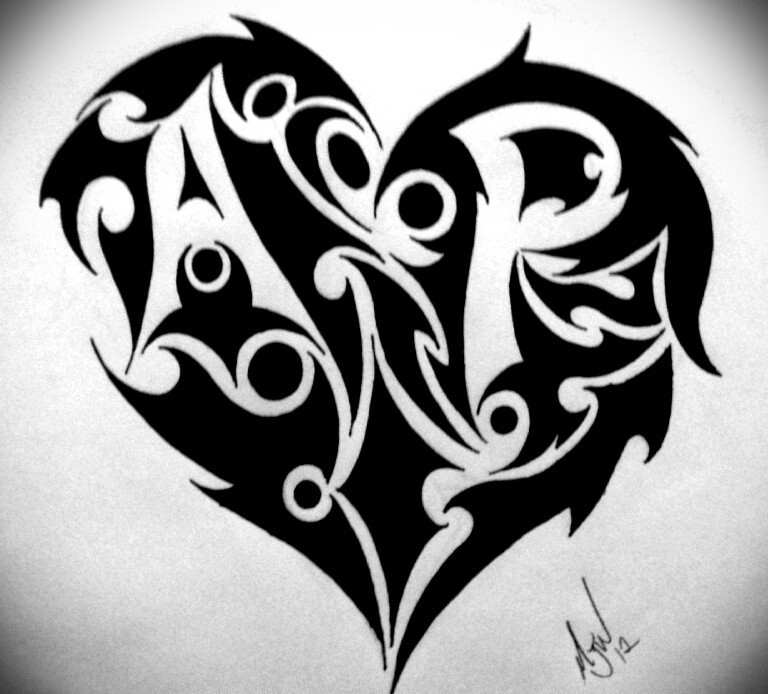 Tribal Heart Drawing by Malka - DragoArt