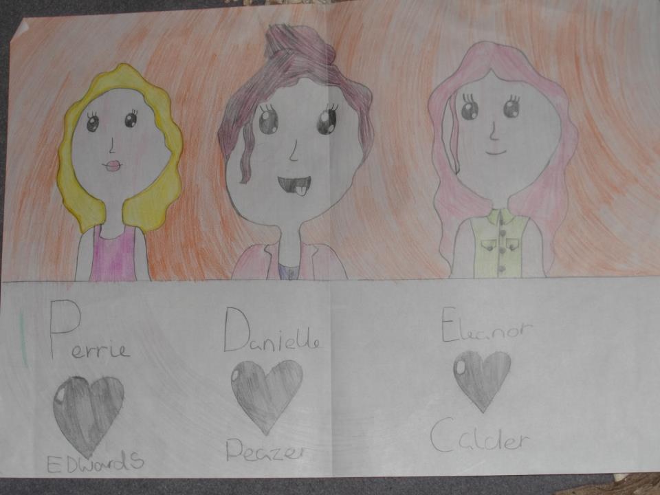 Perrie Edwards, Eleanor Calder And Danielle Peazer Drawing by ...
