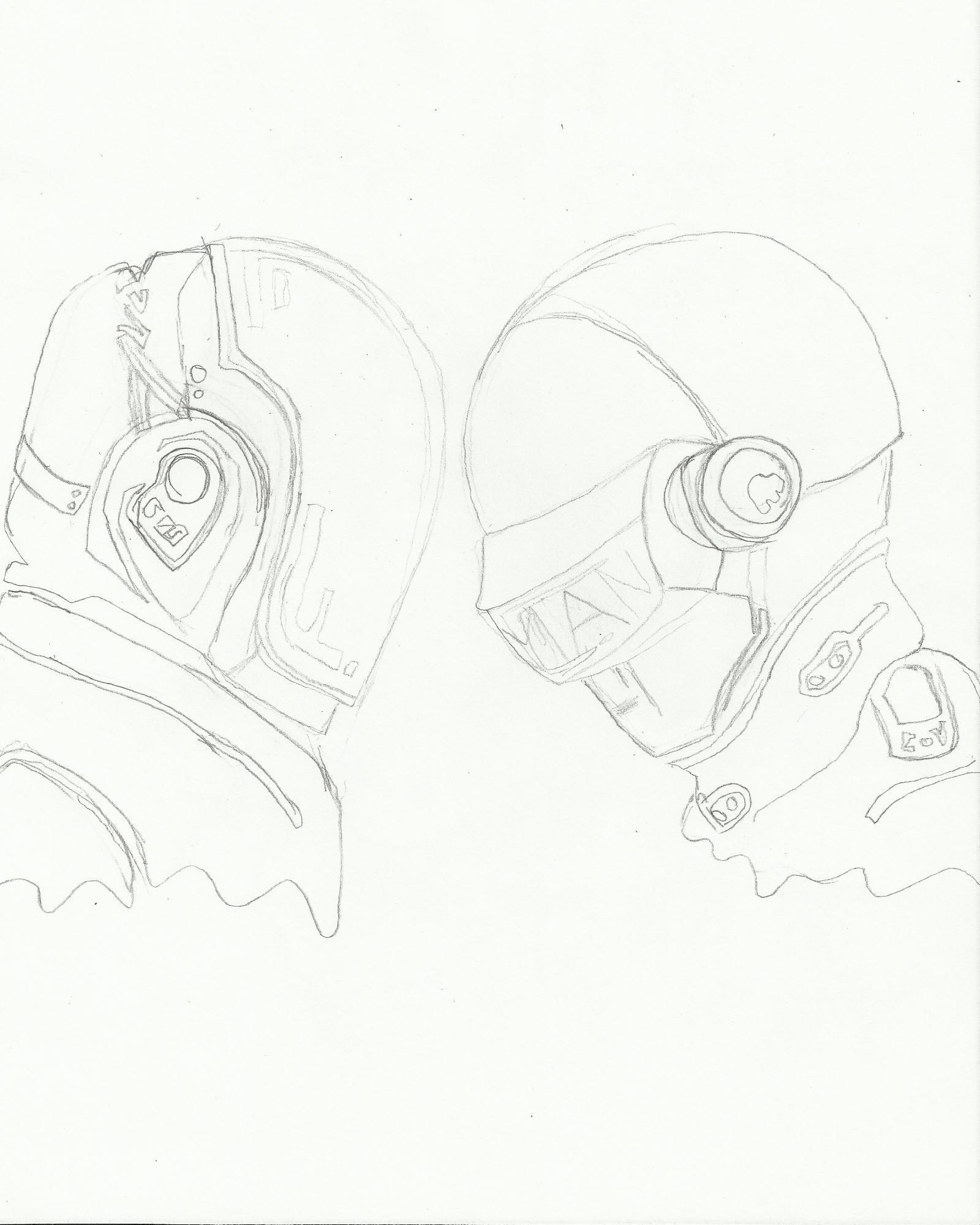 Daft Punk Drawing by mjsr3 - DragoArt
