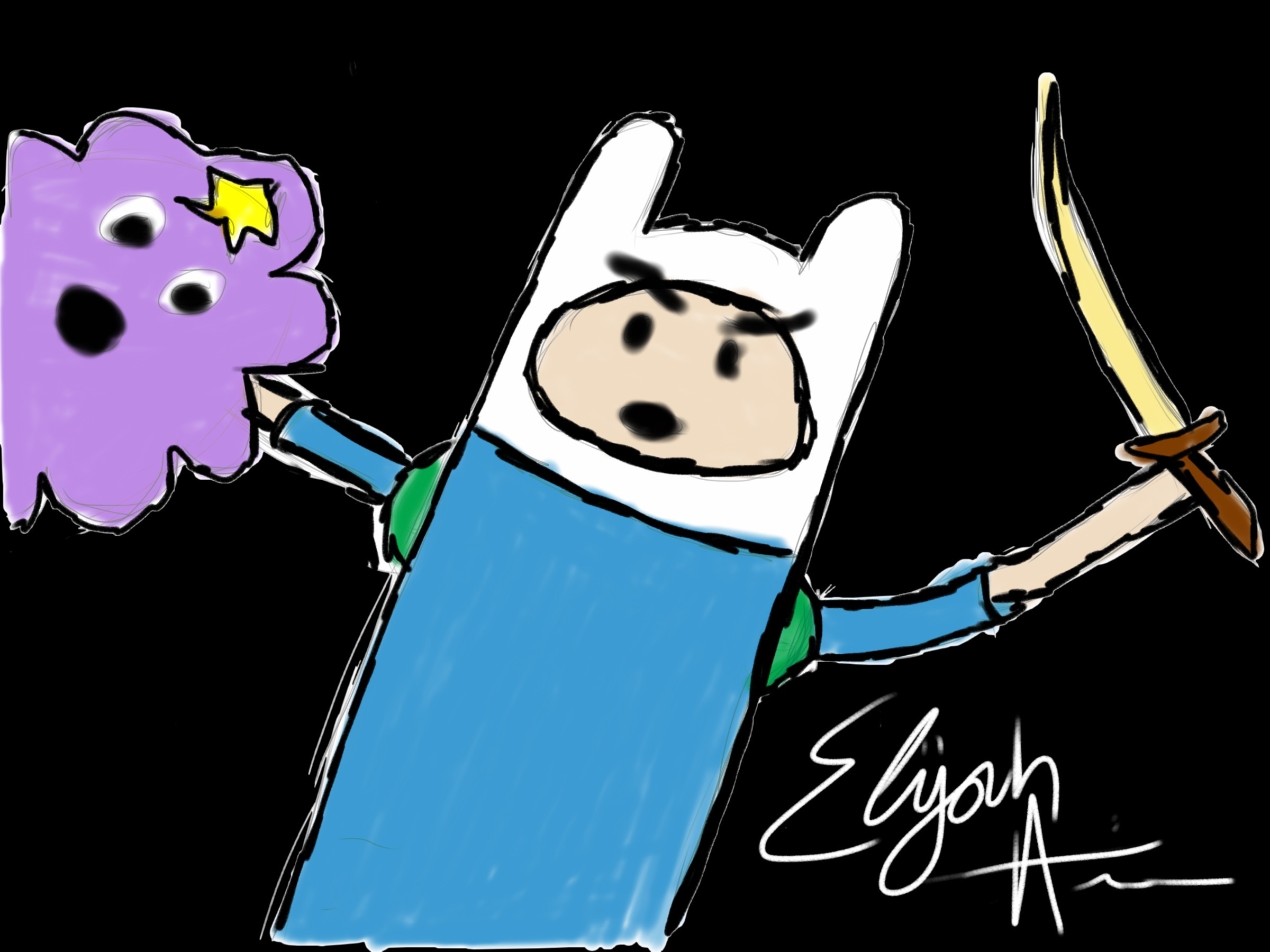 Adventure Time With Finn And Lsp Drawing by Simmer_E - DragoArt