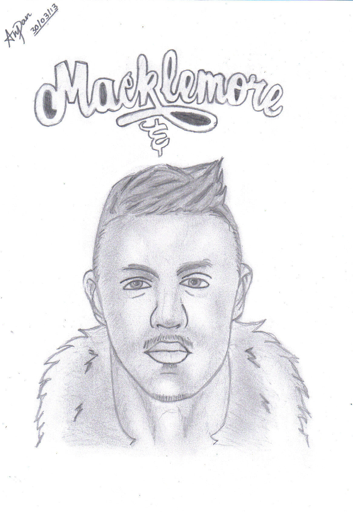 Macklemore Drawing by SpiritGT - DragoArt