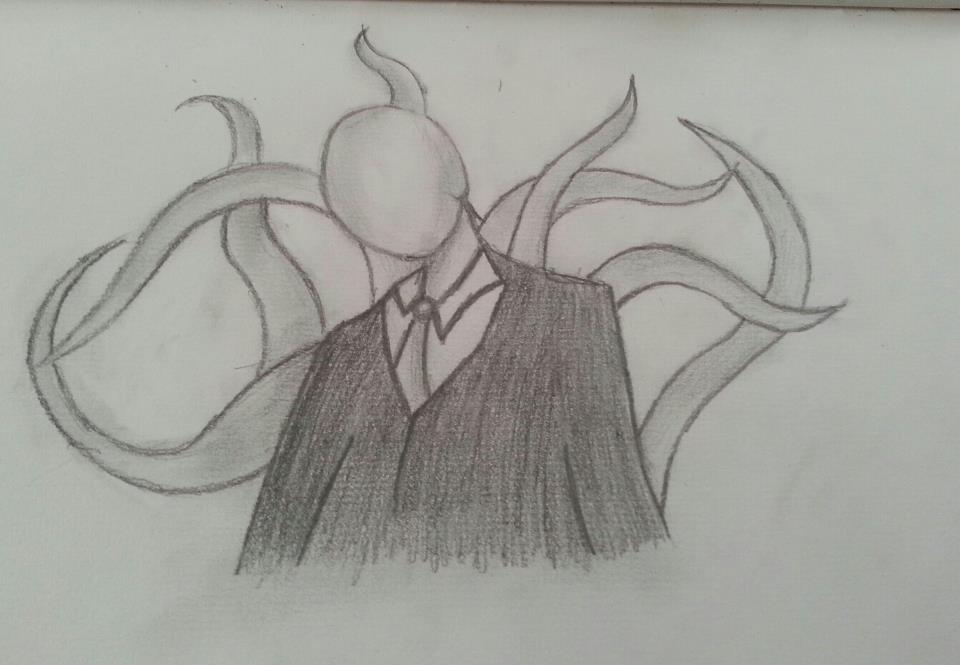Slender Man Drawing by courtneypowdrill - DragoArt
