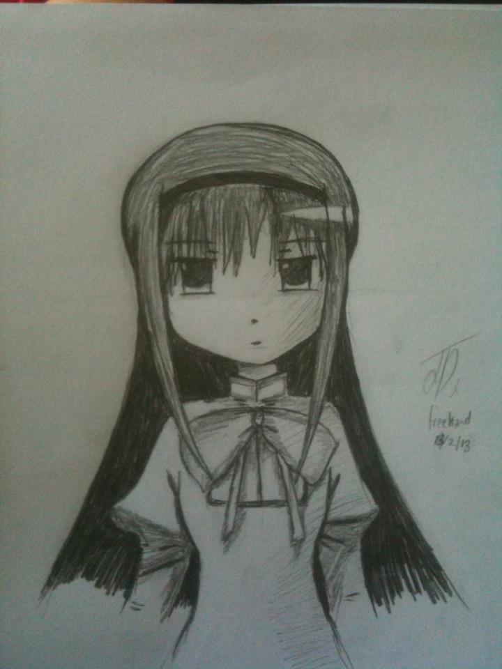 Homura Drawing by midnightrose7 - DragoArt