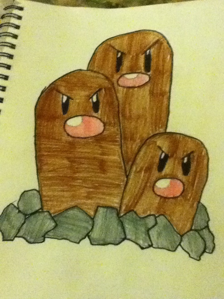 Dugtrio Drawing by Azcoltskid - DragoArt