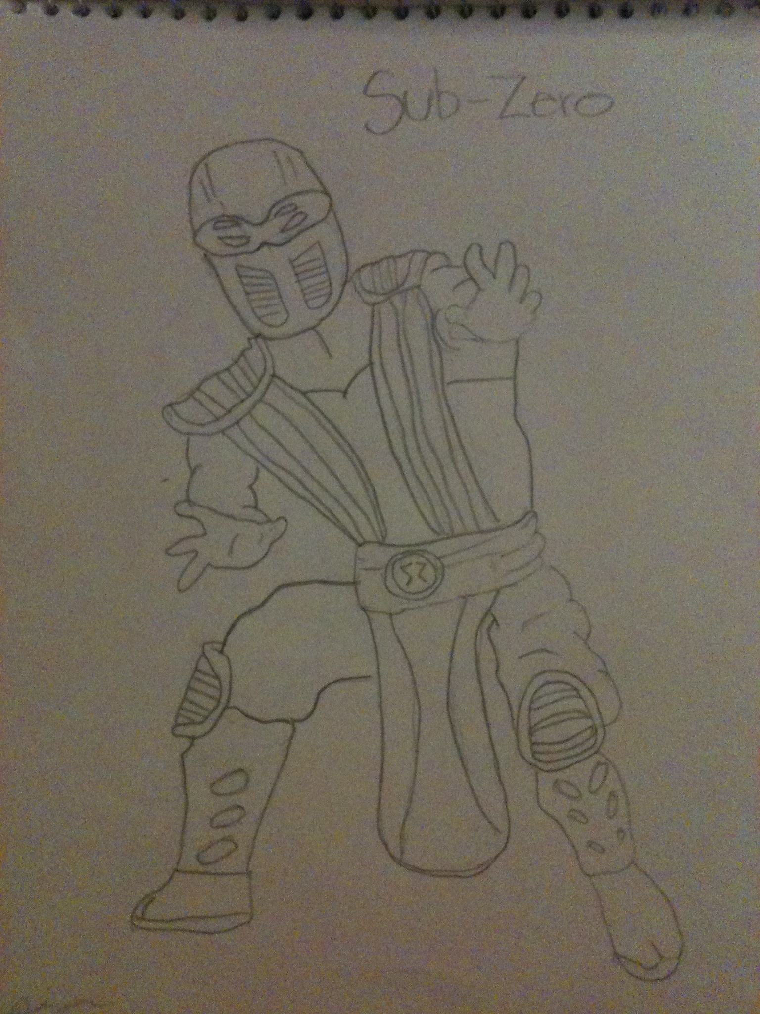 Sub Zero Drawing by DragonMaster2000 - DragoArt
