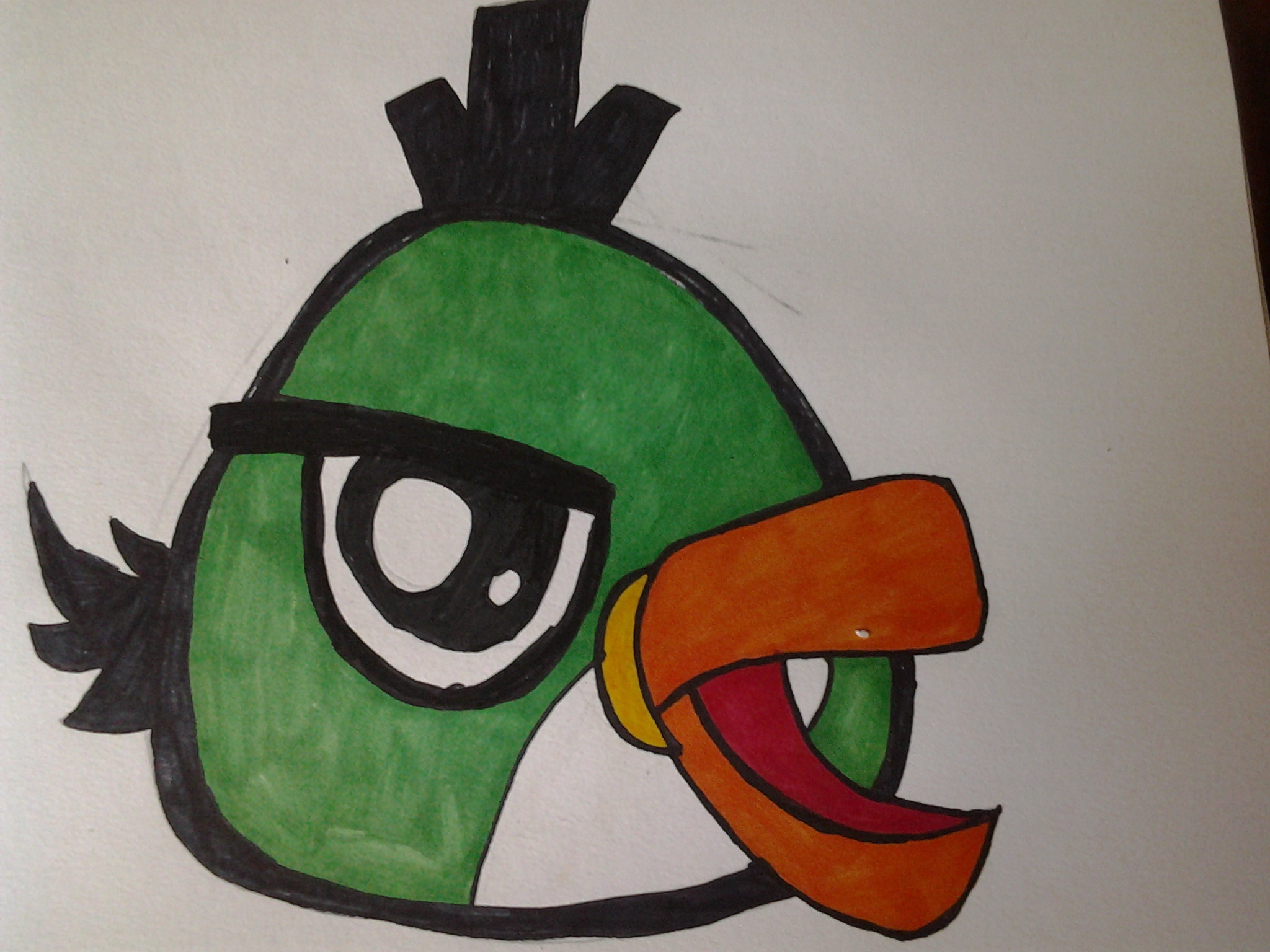 Chibi Angry Bird Drawing by artgal - DragoArt