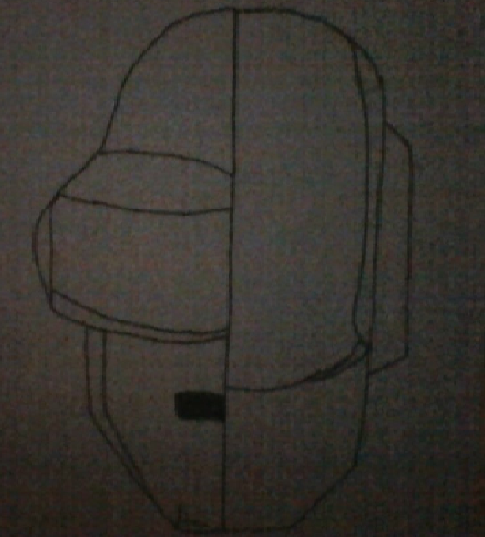 Daft Punk Helment Drawing by Dherppy - DragoArt