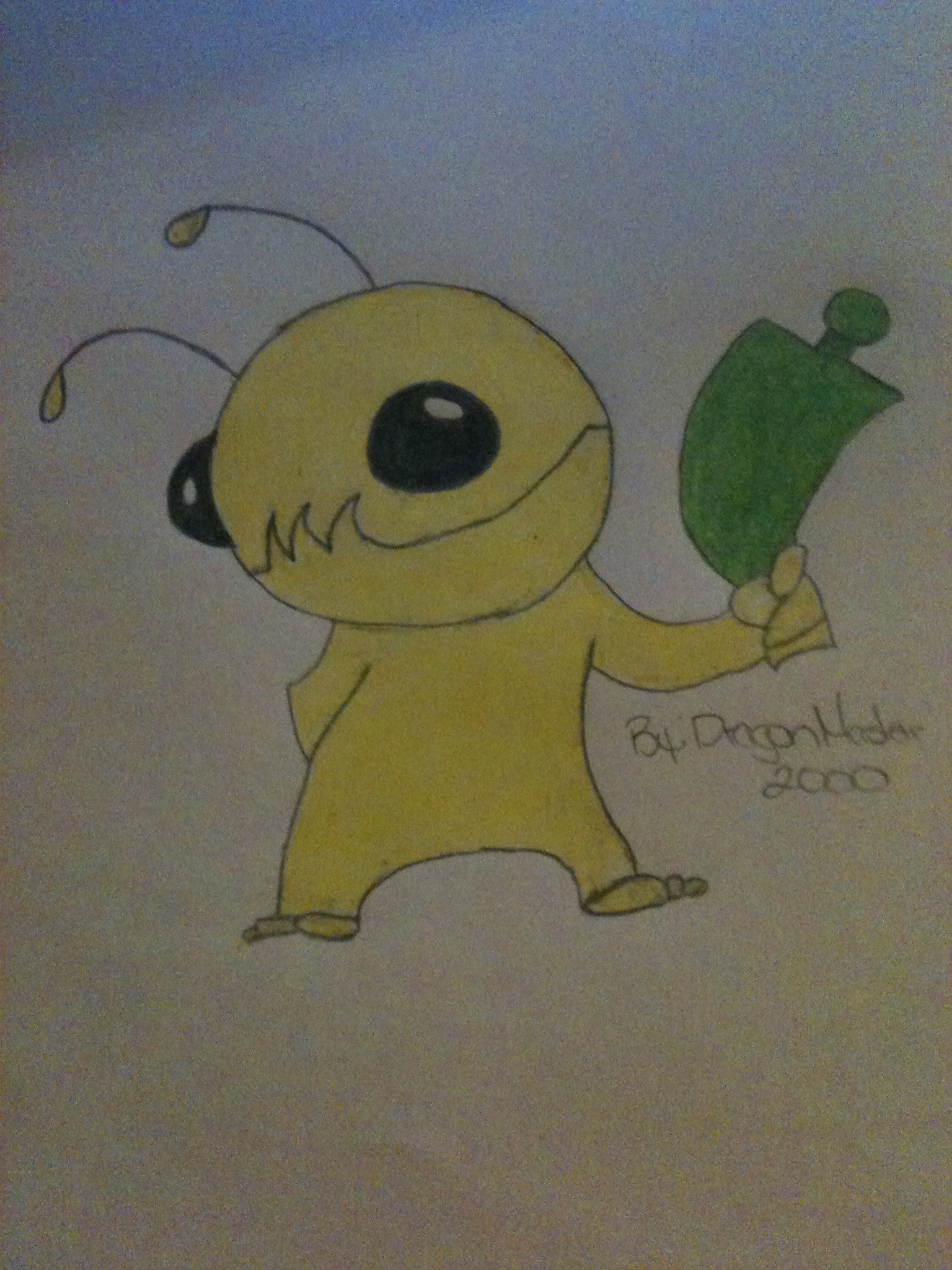 Alien Hominid Drawing by DragonMaster2000 - DragoArt