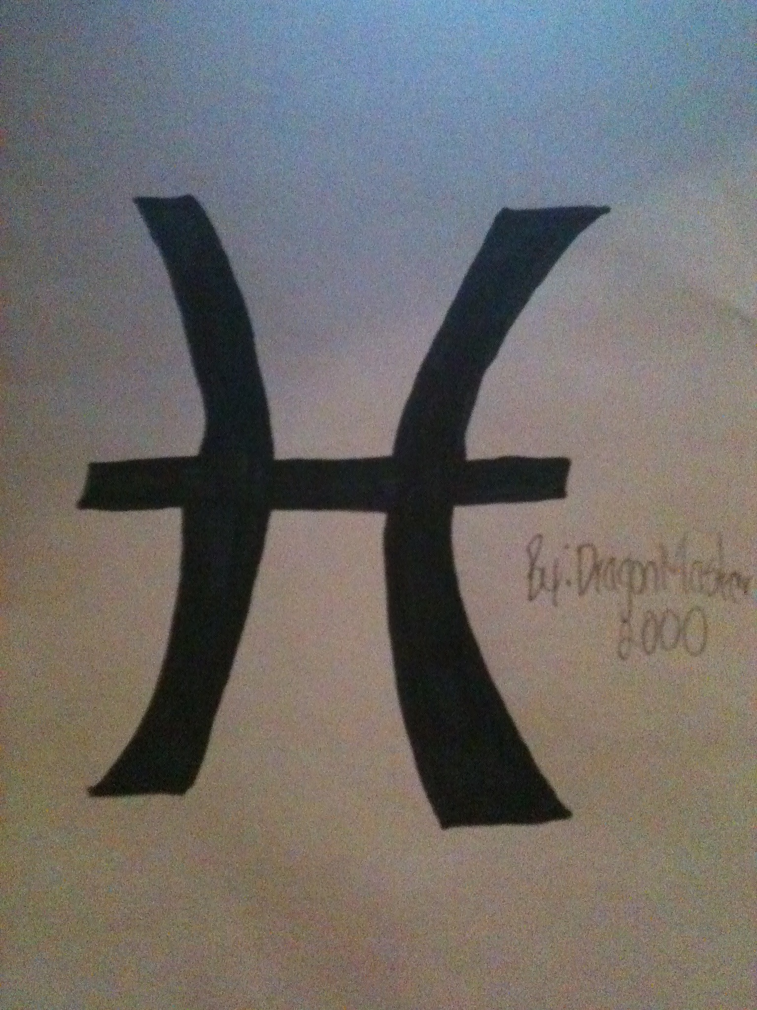 Pieces Symbol Drawing by DragonMaster2000 - DragoArt