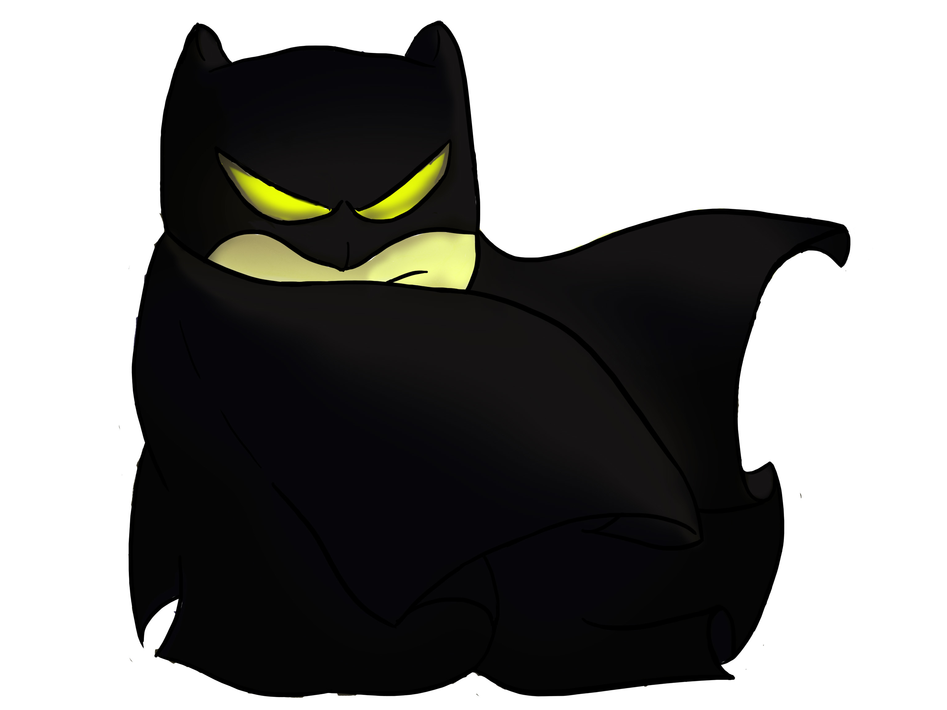 Chibi Batman (coloured) Drawing by Bigfoot15 - DragoArt