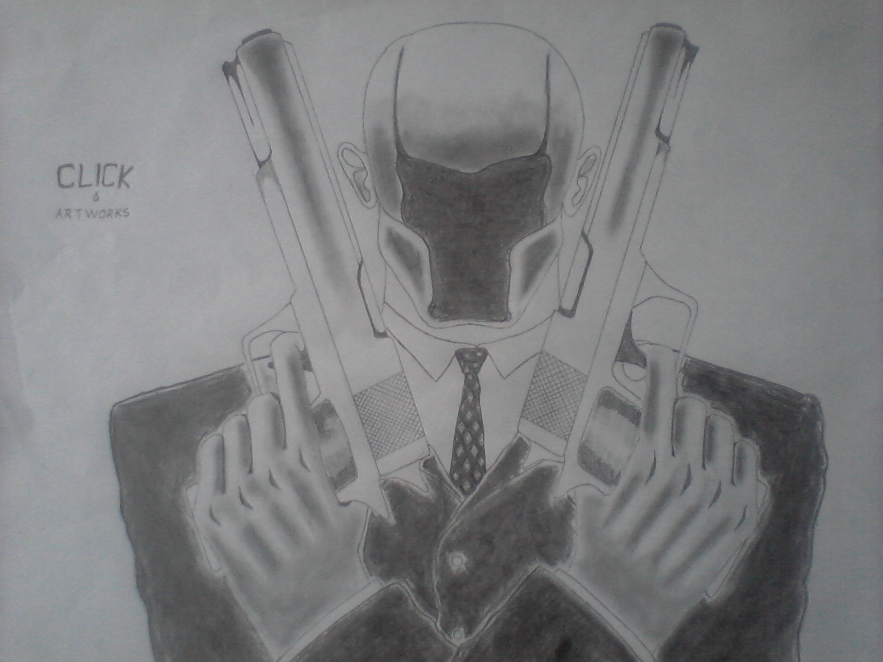 Hitman Drawing by CLICK_ARTWORKS - DragoArt