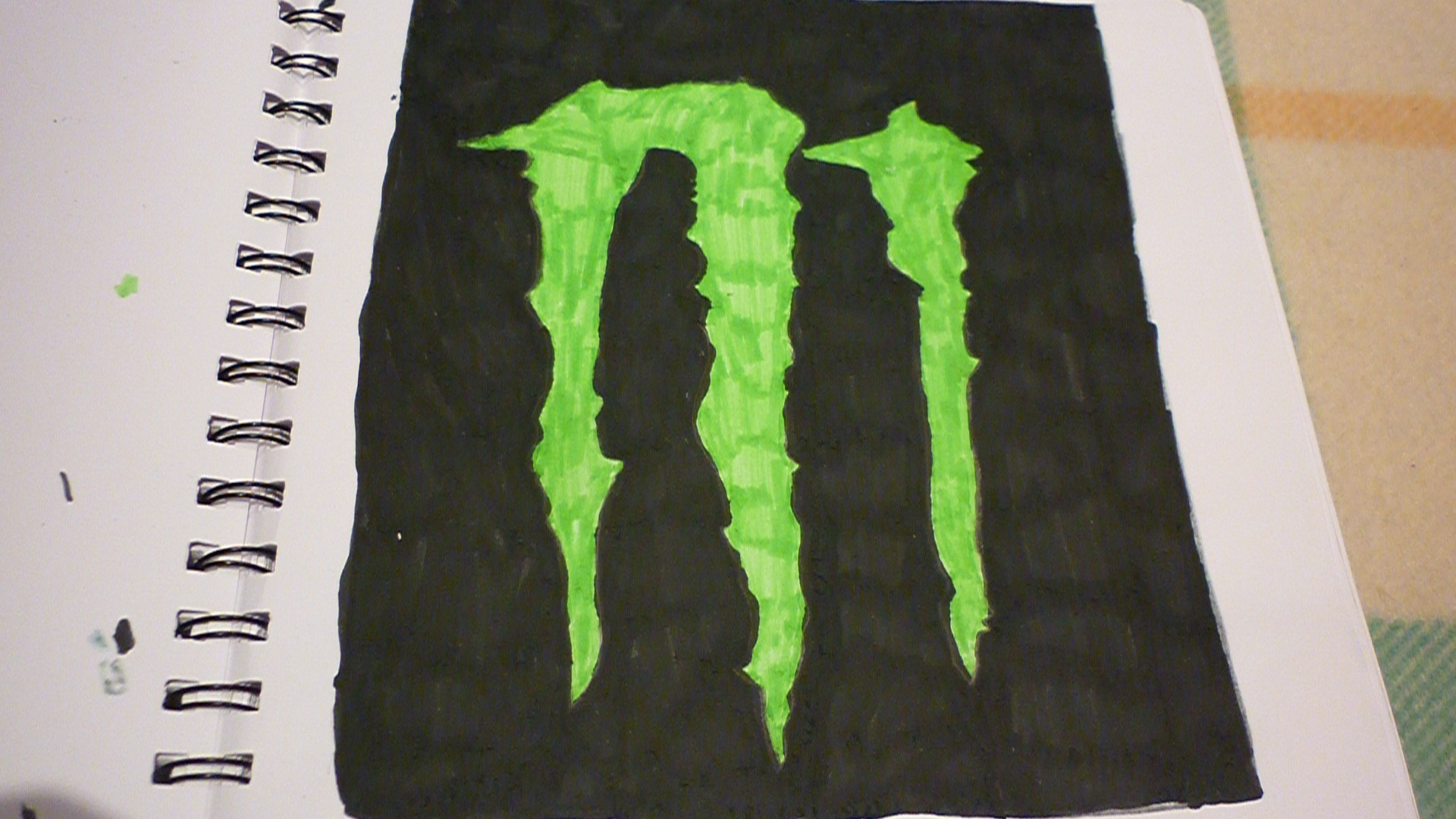My Monster Energy Logo Drawing by MrAussie - DragoArt