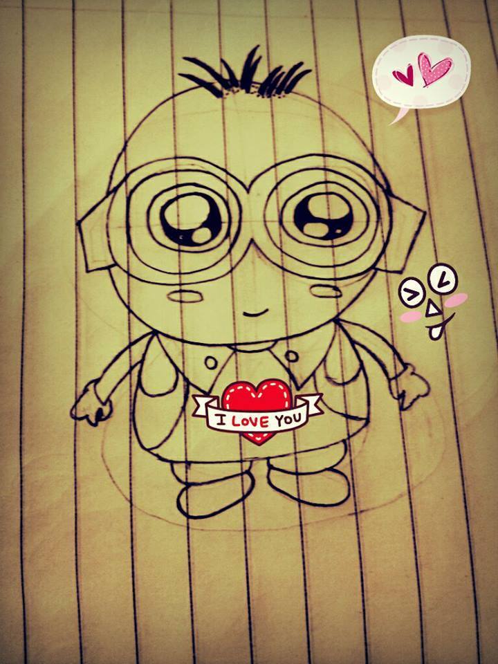 Chibi Minion Drawing by nguginoi91 - DragoArt